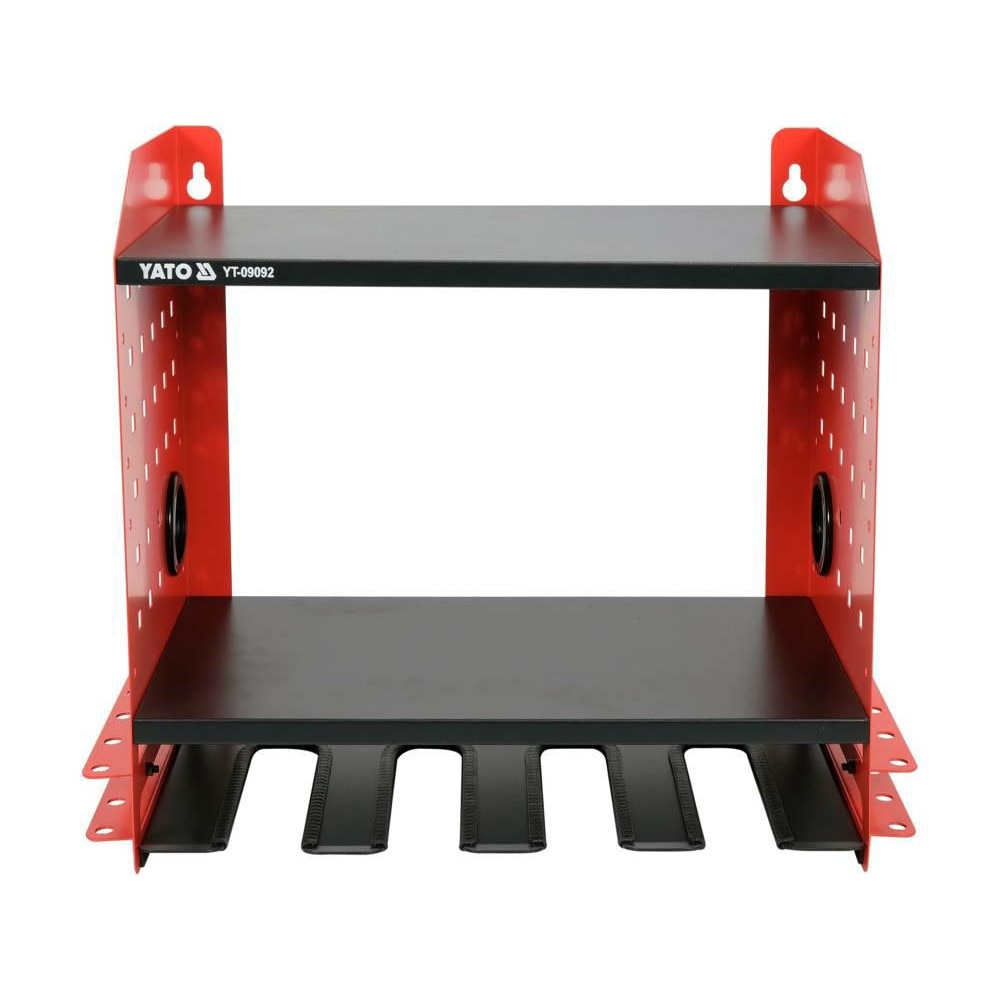 Raft organizare scule, Yato, Otel, 465x405x225mm, Negru/Rosu - eMAG.ro
