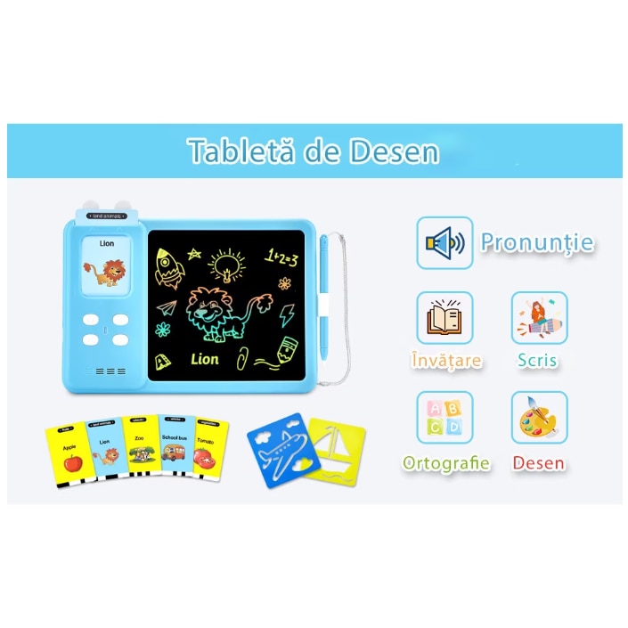 Joc educativ cu tableta pentru copii 3-7 ani, DDOLI ®, invatare engleza ...