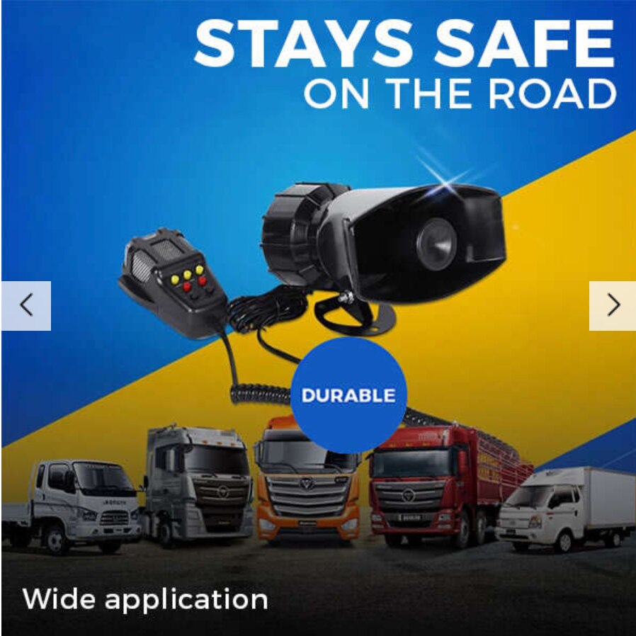 Sirena auto cu megafon si sunete diferite - eMAG.ro