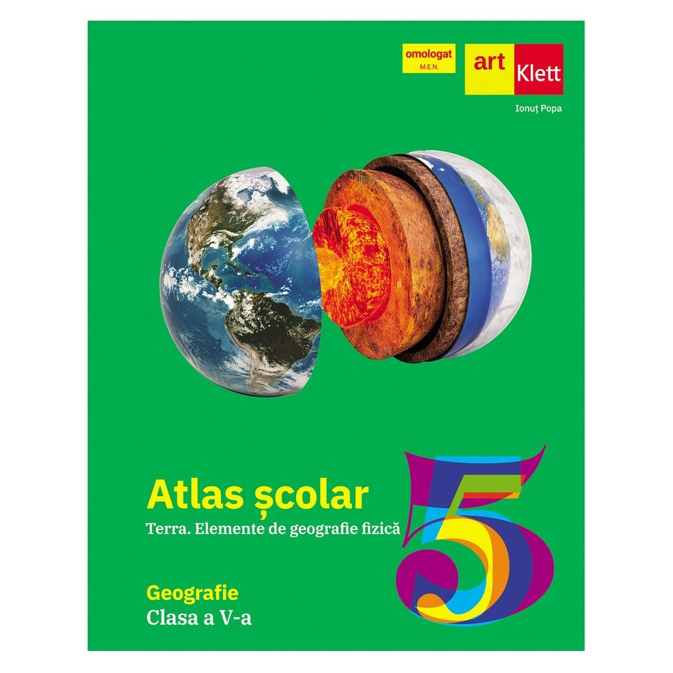 Atlas geografic scolar Terra clasa a V-a - Ionut Popa - eMAG.ro