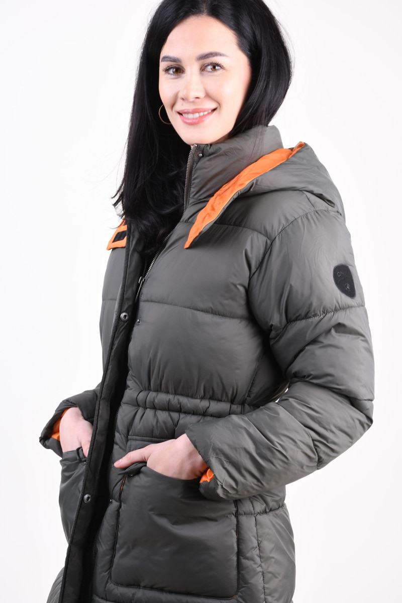 Geaca Lunga Dama, Only, Verde sparanghel, S - eMAG.ro