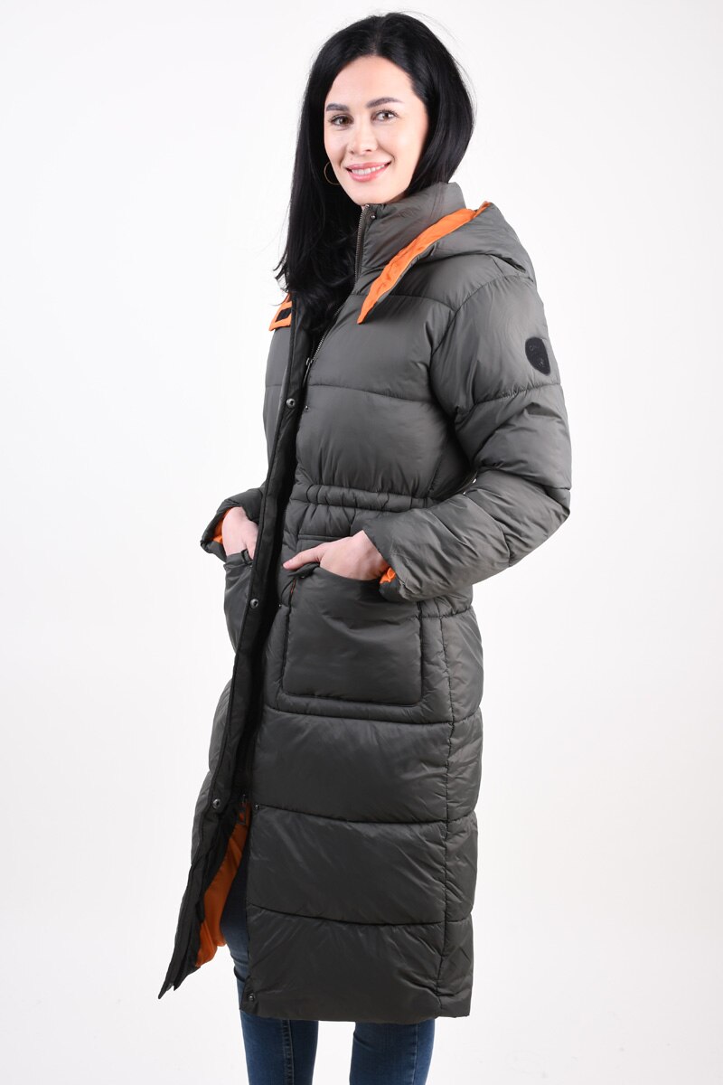 Geaca Lunga Dama, Only, Verde sparanghel, S - eMAG.ro