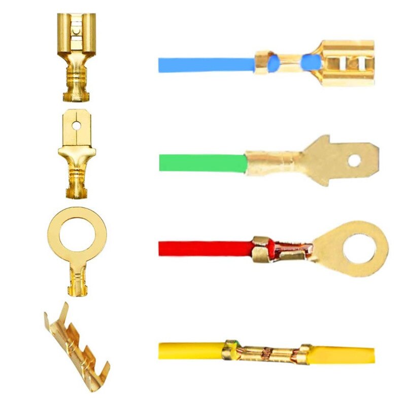 Set Papuci electrici, Aisdelu®, 1000 piese, neizolati, Auriu ...