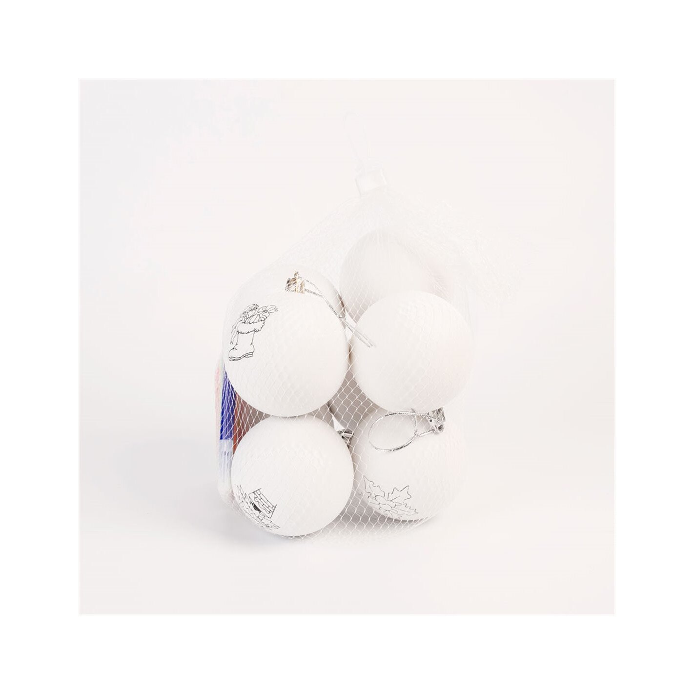 Комплект 8 топки за елха за оцветяване, Createur, пластмаса, 7 см - eMAG.bg