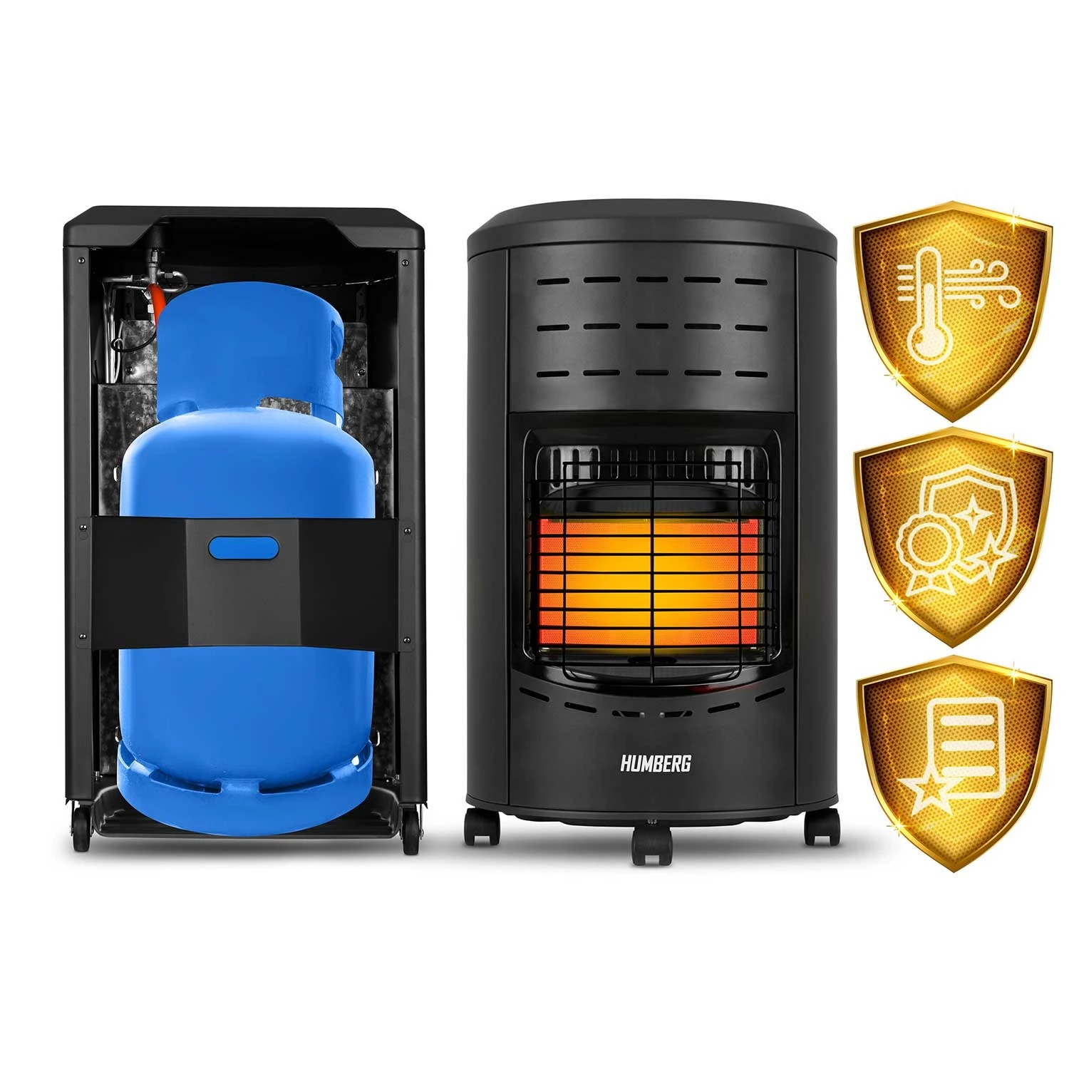 Incalzitor pe gaz, propan butan GPL, portabil DacEnergy©, 4,2 kW, 3 ...