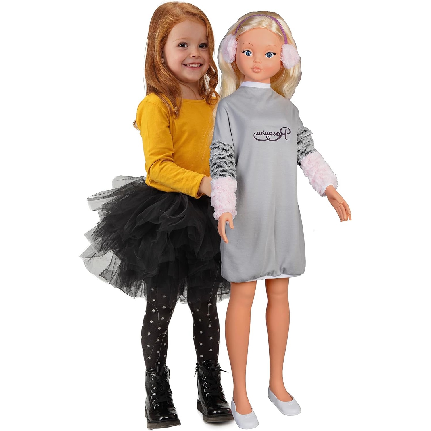 Papusa interactiva Rosaura Falca, 105 cm, rosteste 27 fraze diferite ...