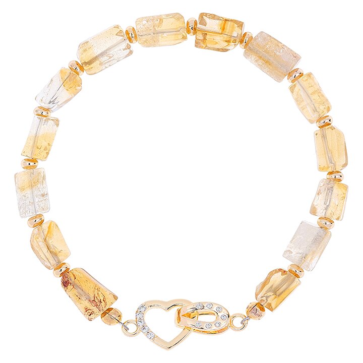 Bratara Citrin 20 cm Bijouxmania - eMAG.ro