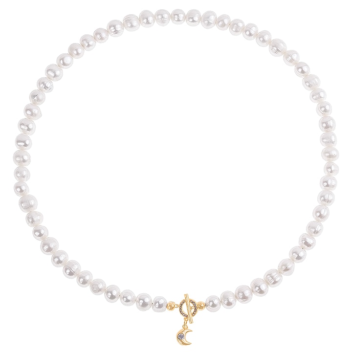 Colier Perle de cultura 45 cm Bijouxmania - eMAG.ro