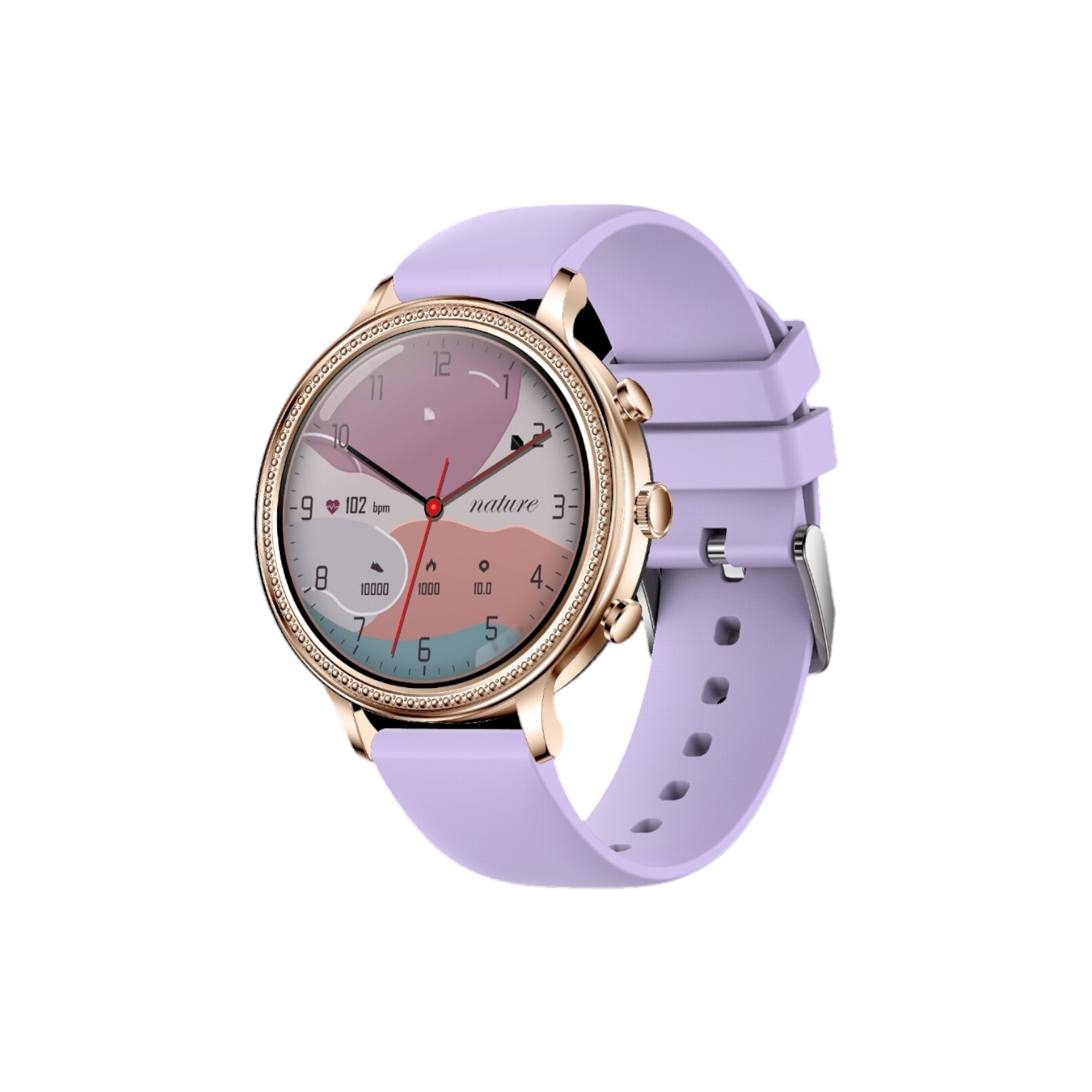 Ceas Smartwatch Femei, TechGS® LadyLuxe, Full Touch 1.39 inch ...