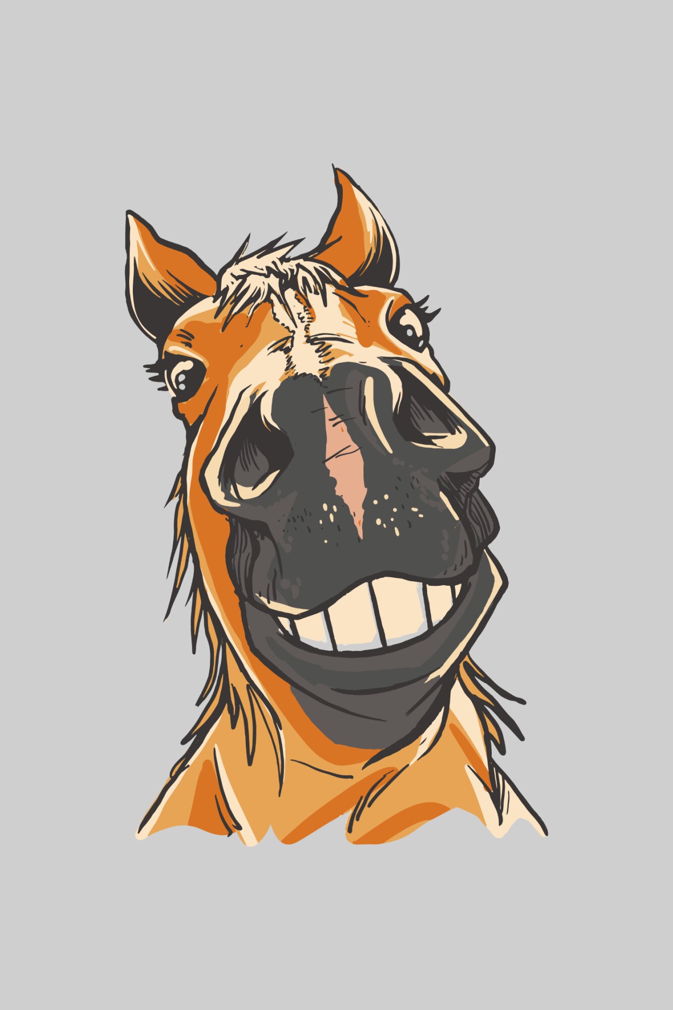 Hanorac pentru barbati personalizat funny horse face - eMAG.ro