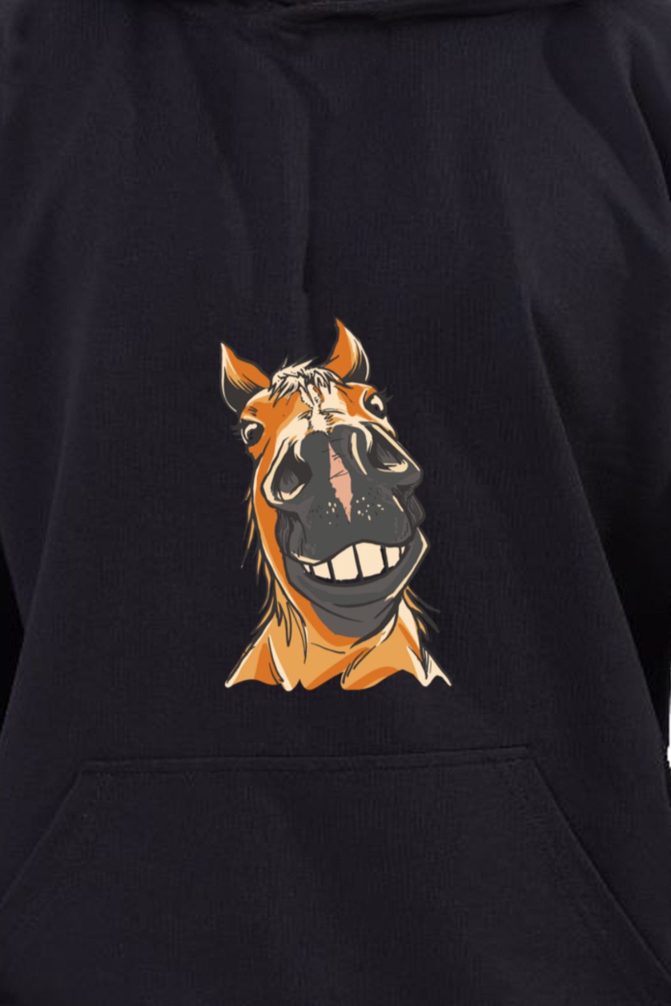 Hanorac pentru barbati personalizat funny horse face - eMAG.ro