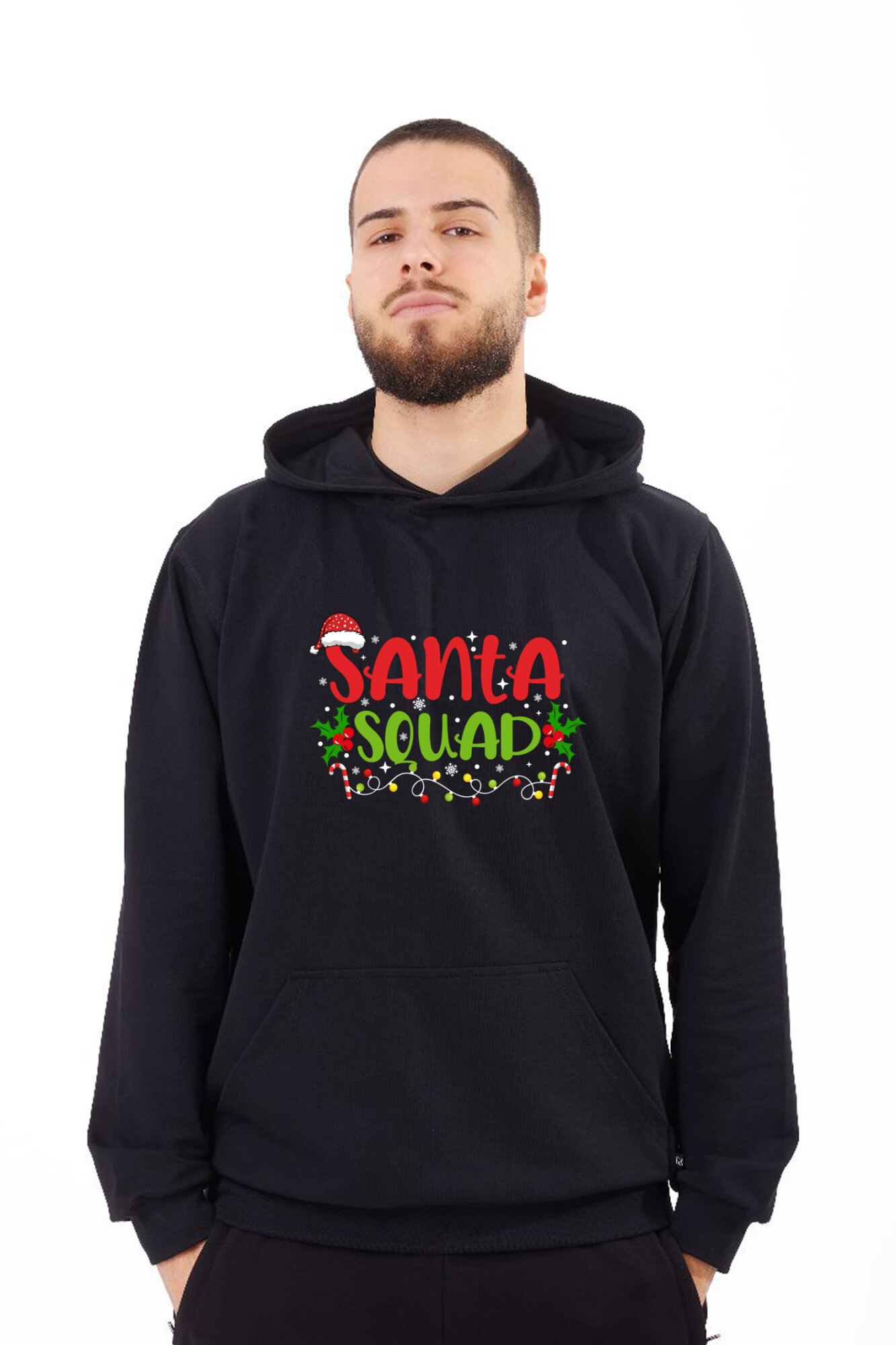 Hanorac pentru barbati personalizat cu imagine Echipa lui mos craciun ...