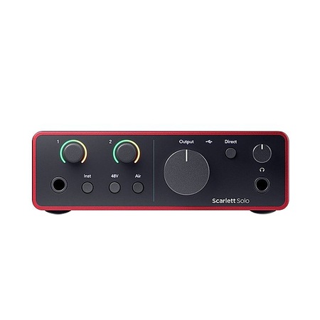 Interfata audio USB Focusrite Scarlett Solo (4th gen), 24-bit/192 kHz ...
