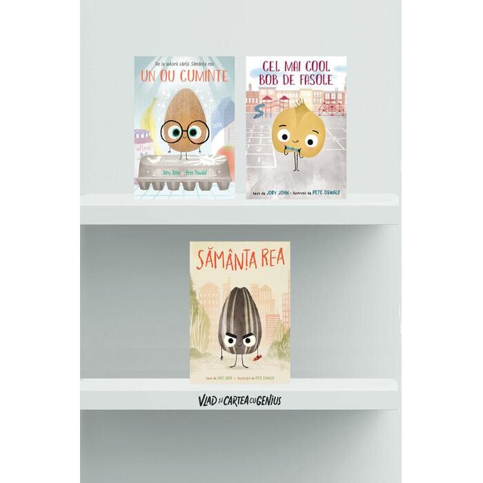 Pachet povesti cu morala 3 volume (Samanta rea, Ou cuminte, Bob de ...