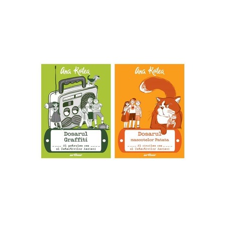 Pachet Detectivii Aerieni volumele 4-5 ( Dosarul Graffiti, Dosarul ...