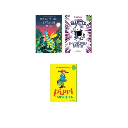 Pachet 3 Carti despre curajosi 3 volume, Astrid Lindgren, Arthur - eMAG.ro