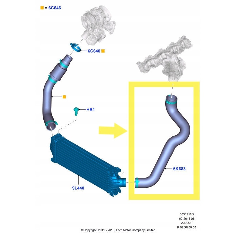Furtun intercooler, Proparts, pentru Ford Transit, Negru - eMAG.ro
