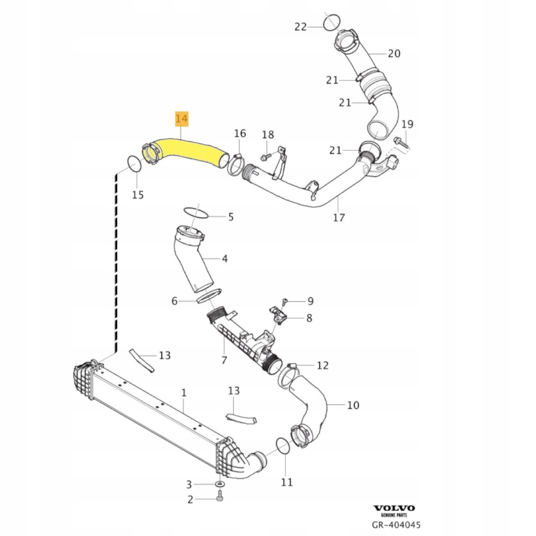 Маркуч за въздух за интеркулер, ProParts Krawczyk, полимер, съвместим с ...