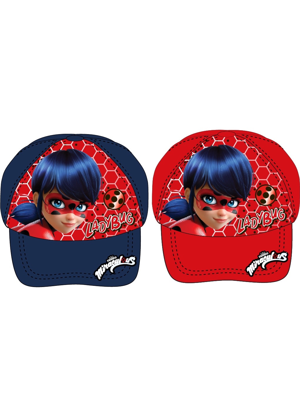 Sapca de baseball pentru copii, Miraculous, Ladybug and Cat Noir - eMAG.ro