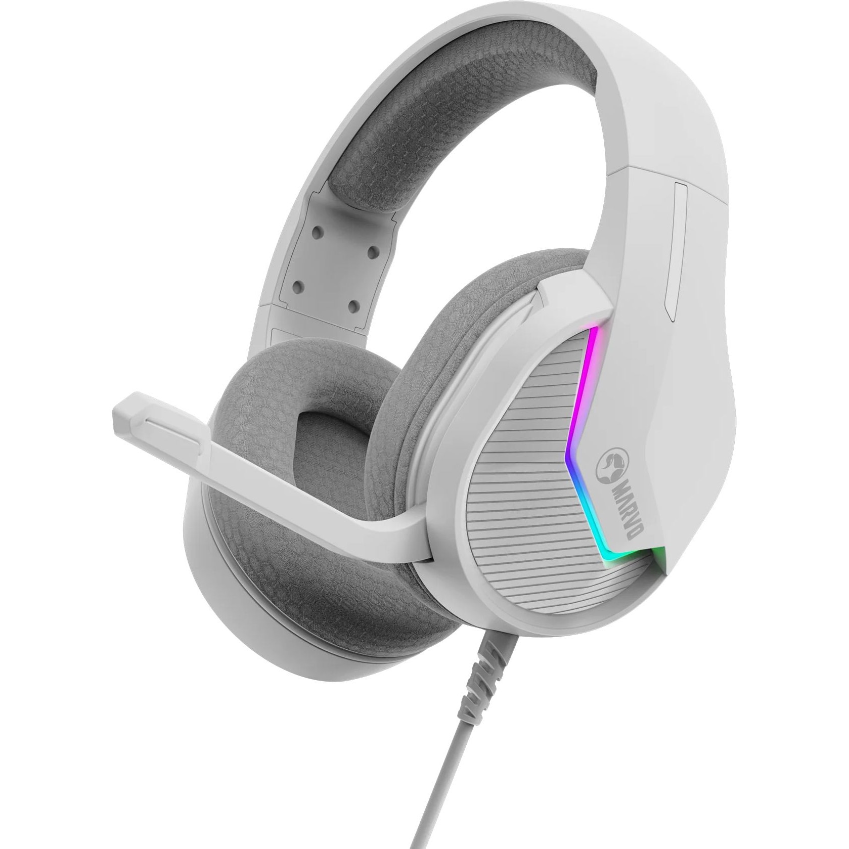 Casti pentru gaming, Marvo, H8618, Alb - eMAG.ro