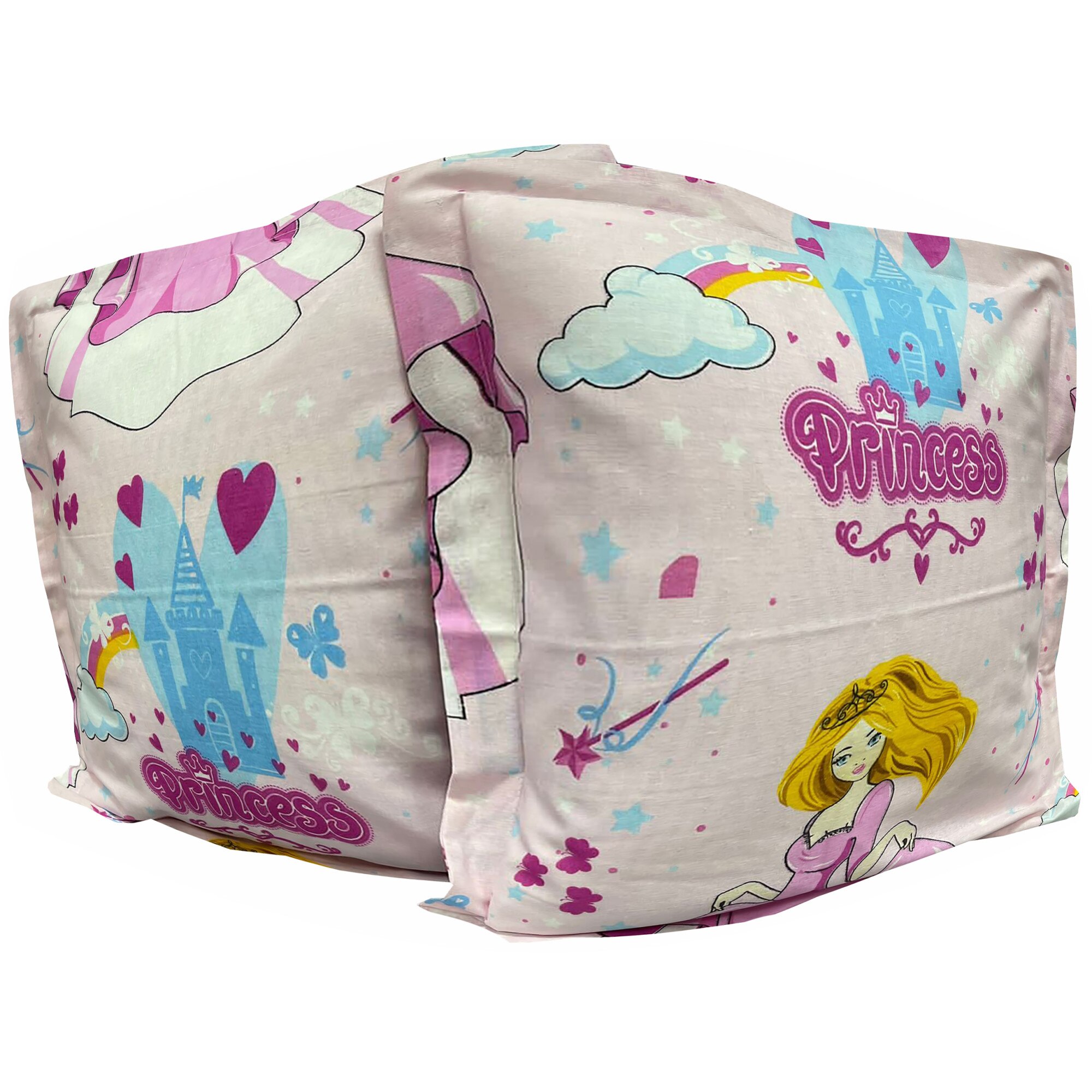 Set doua huse de perna roz 60X60cm "Despre printese Liz Line" din ...
