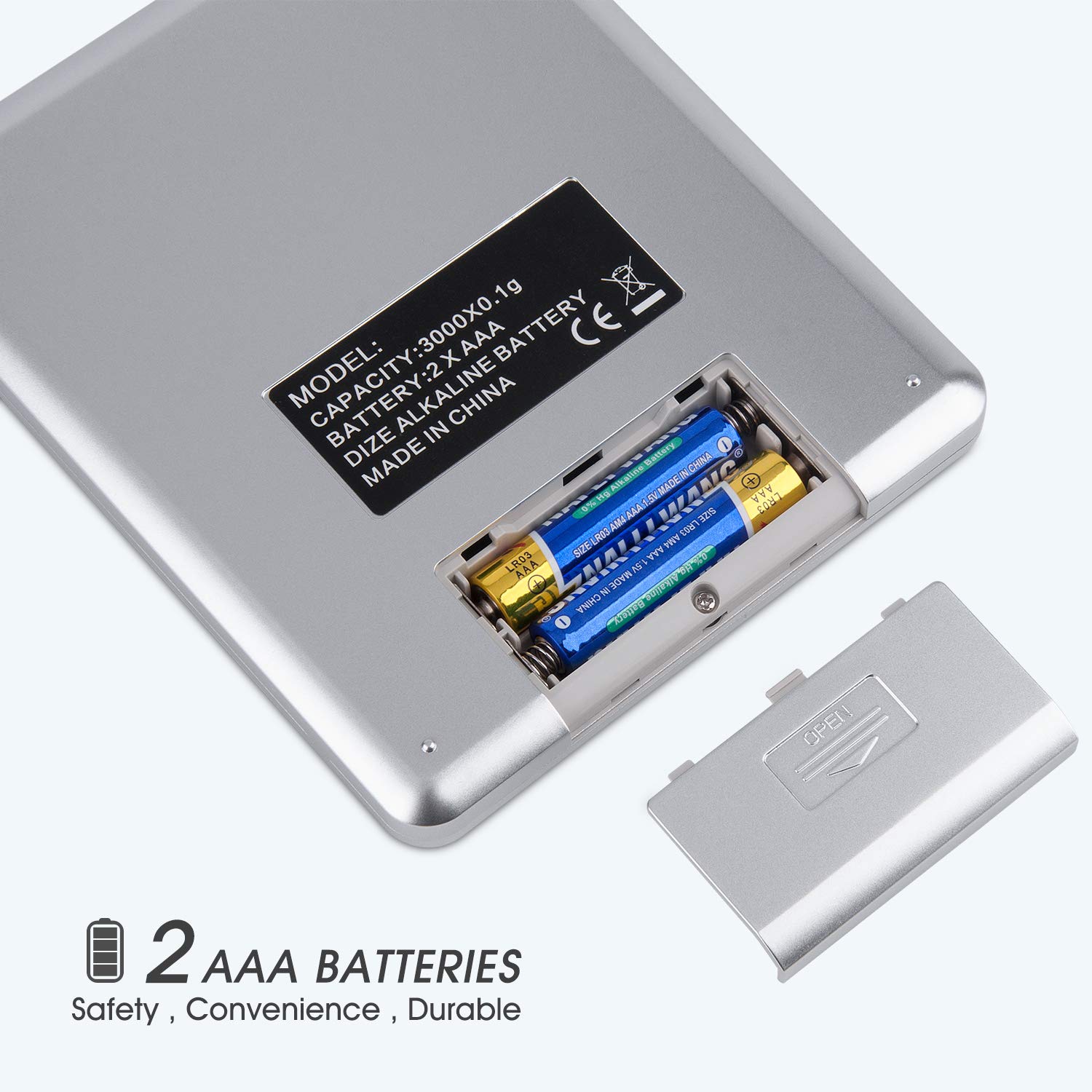 Cantar mini digital de bucatarie din otel inoxidabil 0, 1 g/3 kg ...