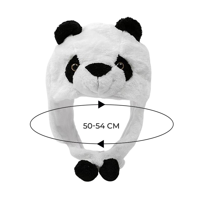 Caciula pentru copii, calduroasa, model ursulet panda hazliu, urechi ...