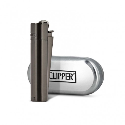Bricheta Clipper Large Metal Carbon Dark Silver + cutie metalica - eMAG.ro