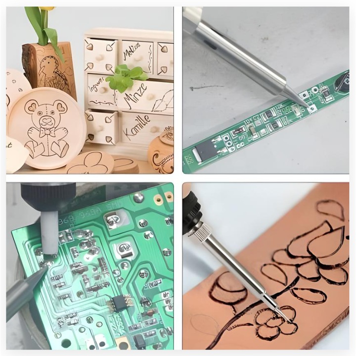 Set de instrumente profesionale pentru pirogravura, Pyro Pen - eMAG.ro