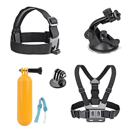 Set accesorii prindere, Plastic/Nylon, Pentru GoPro Hero, Multicolor ...