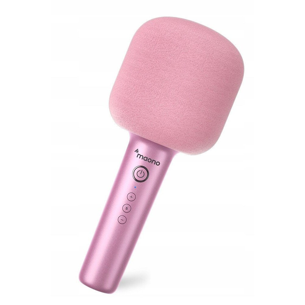 Microfon roz karaoke cu Bluetooth si 8 efecte sonore / MKP100 - eMAG.ro