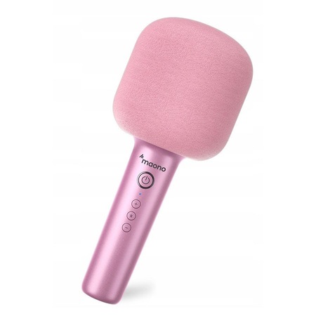 Microfon roz karaoke cu Bluetooth si 8 efecte sonore / MKP100 - eMAG.ro