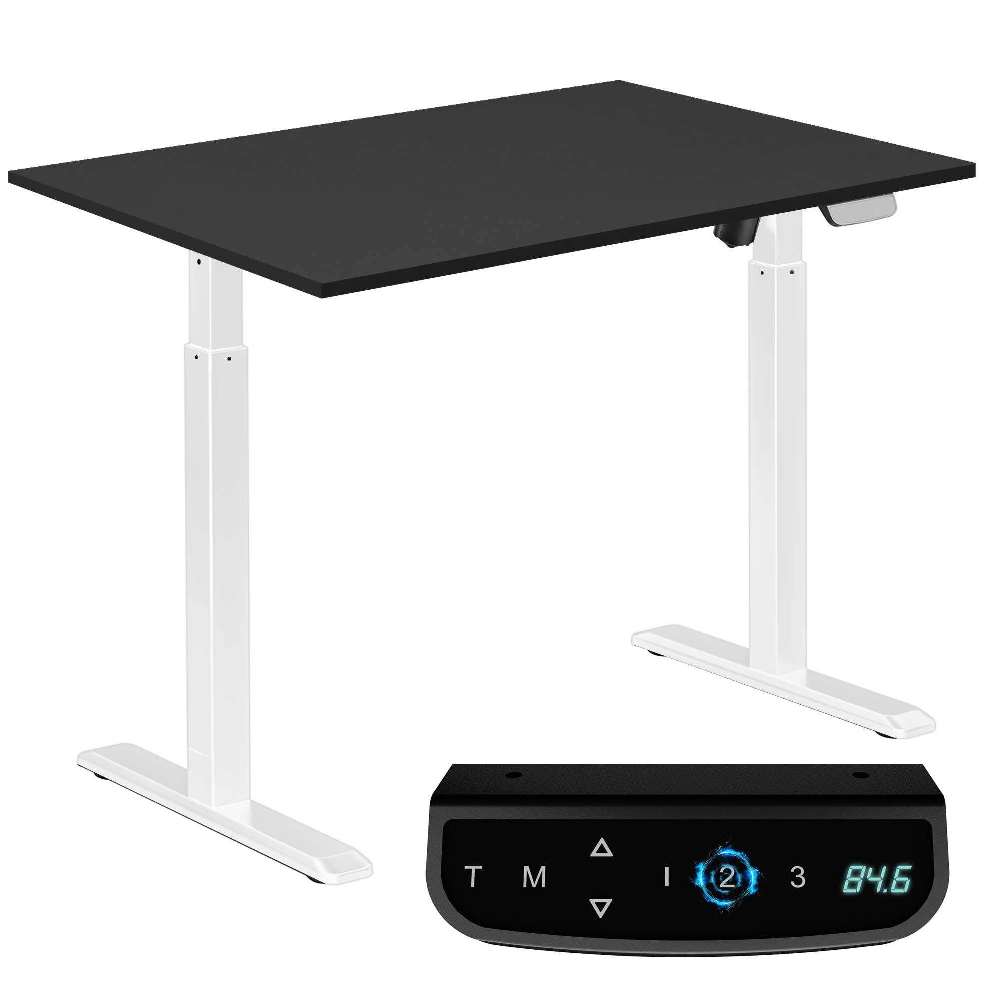 Birou reglabil electric StableDesk, 1 motor, Touchscreen, Ridica 80 kg ...