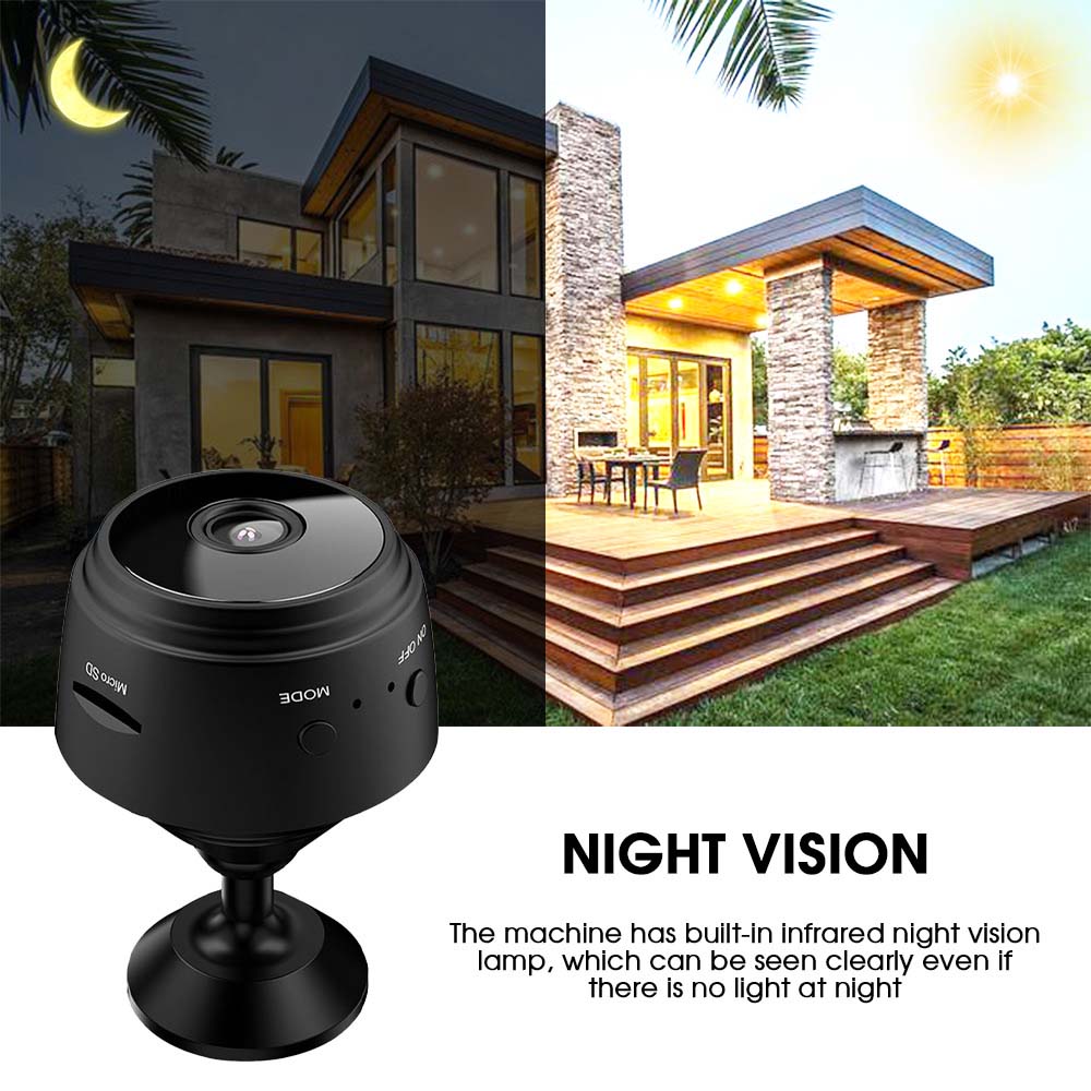 Mini camera de supraveghere wireless WiFi 1080p Full HD prindere cu ...