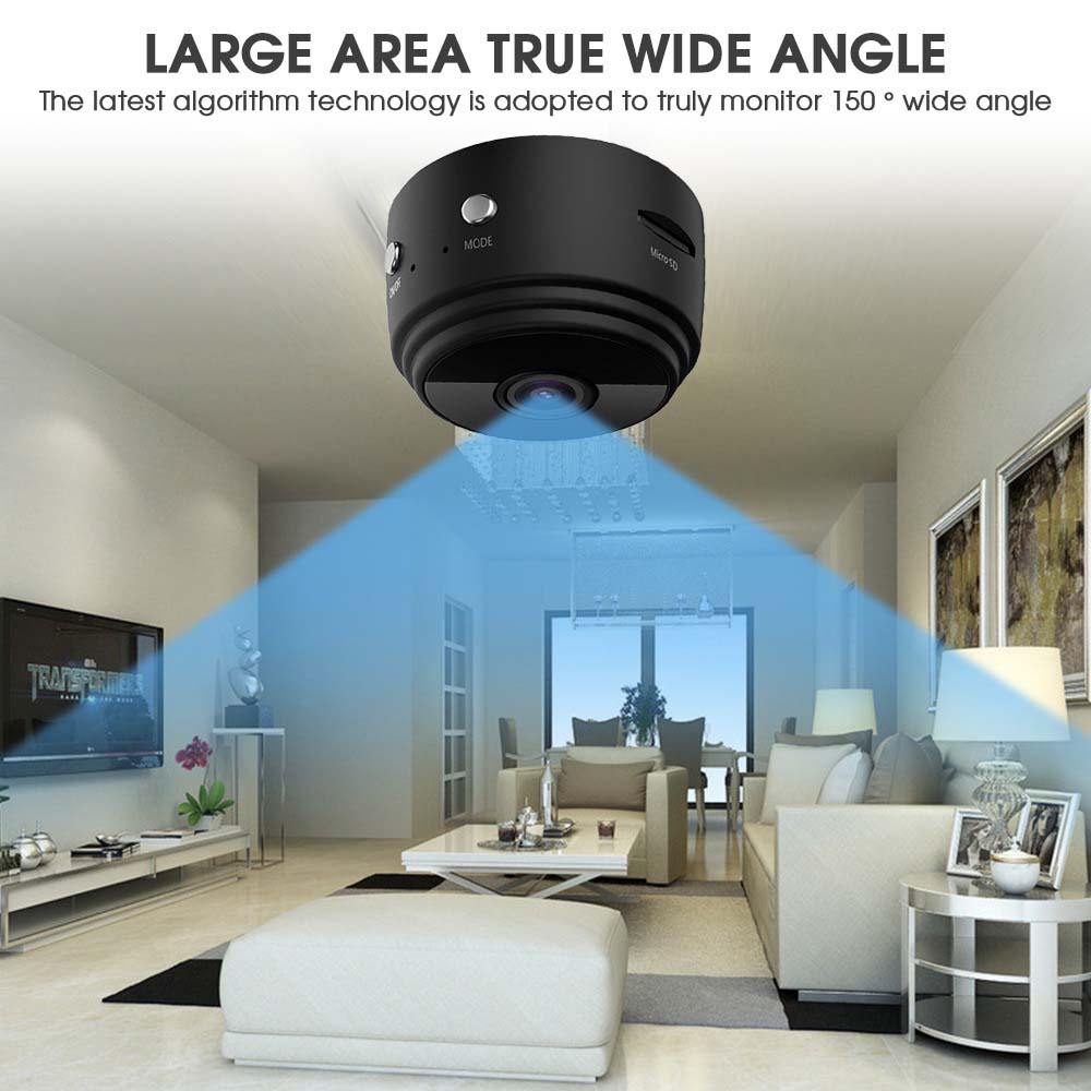 Mini camera de supraveghere wireless WiFi 1080p Full HD prindere cu ...