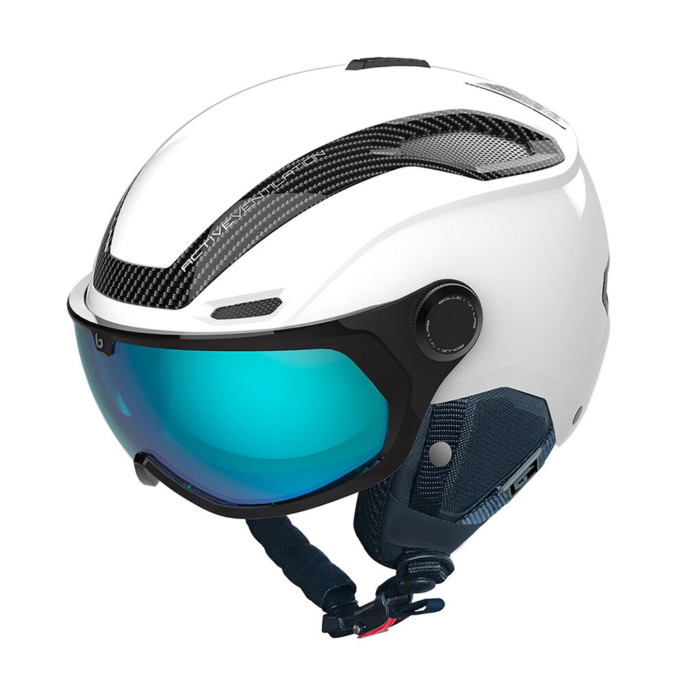 Casca de schi BOLLE V-LINE CARBON, Alb - eMAG.ro