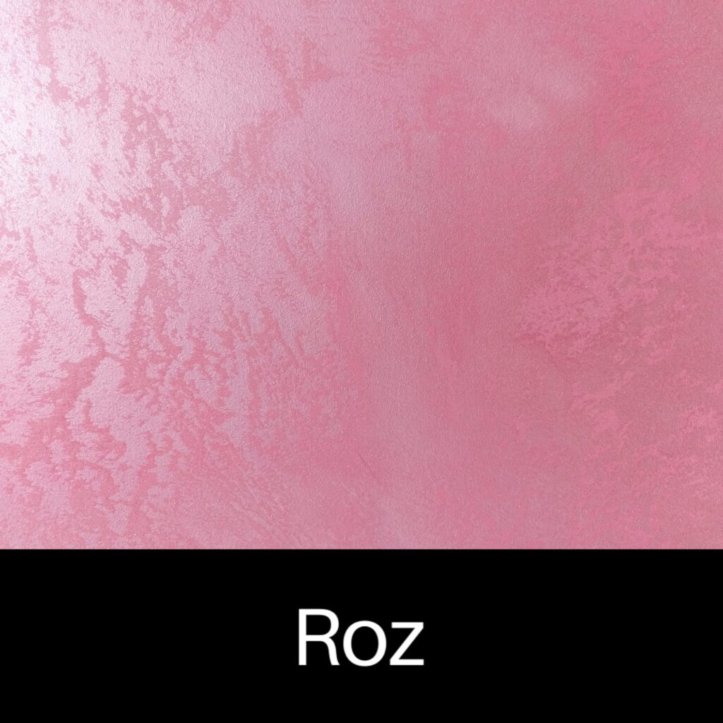 Vopsea decorativa Eva Madreperla, Roz, cu Fulgi de Sticla, 1 L si ...