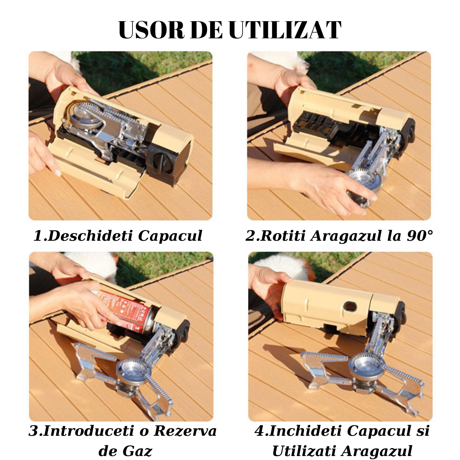 Mini Aragaz Portabil pentru Camping, Soferii de Camion/Auto, Pliabil cu ...