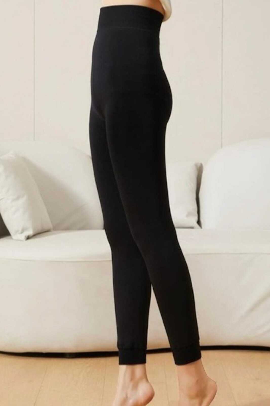 Colanti cu Blana Fara Cusatura pentru Iarna, negru, 1800 Den, L-6XL - eMAG.ro