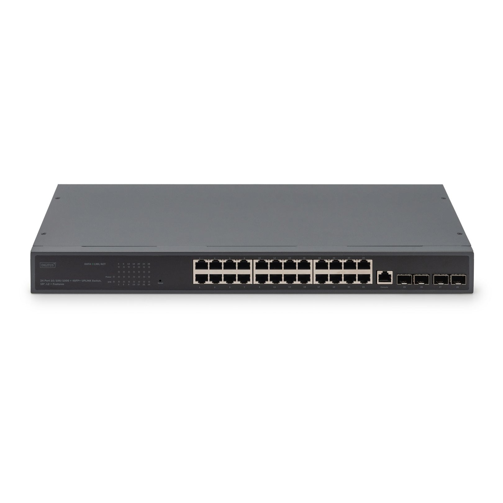 Digitus 24 Port 10/100/1000+4SFP+UPLINK Switch 19" L2+Features, Switch ...