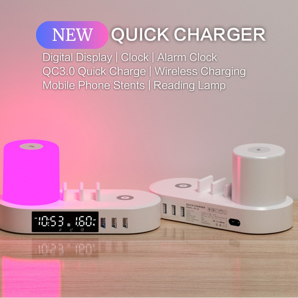 Incarcator inteligent universal multifunctional, ZEEVOS, 5 porturi USB ...