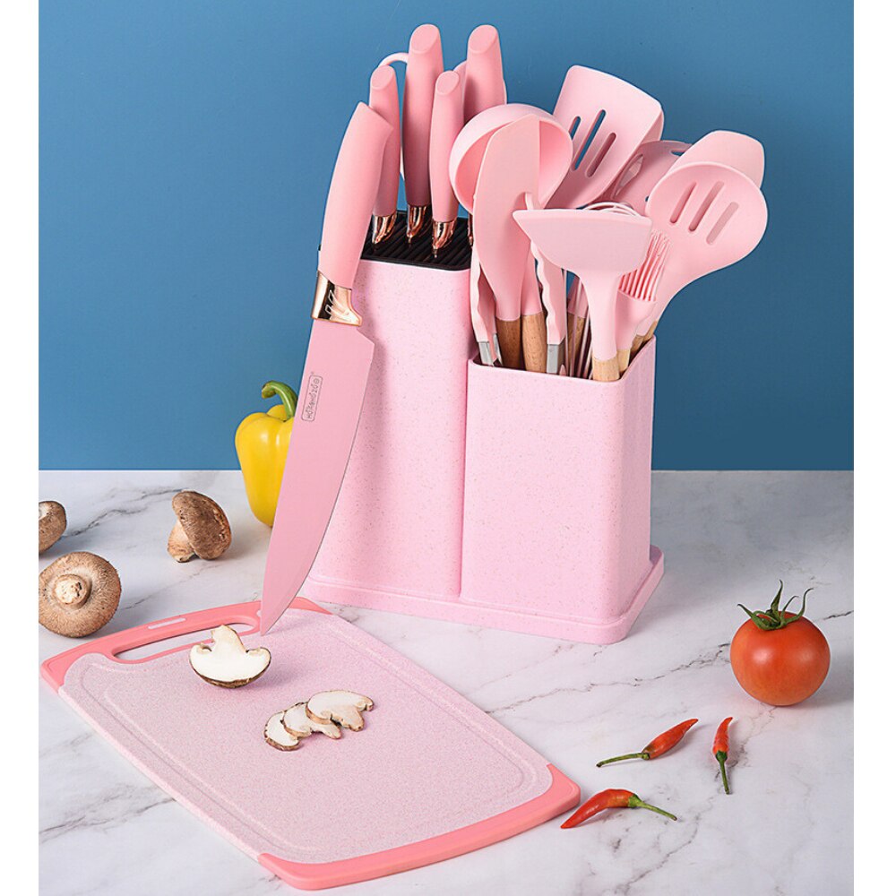 Set complet NicRONet de 19 piese ustensile de bucatarie pentru gatit ...