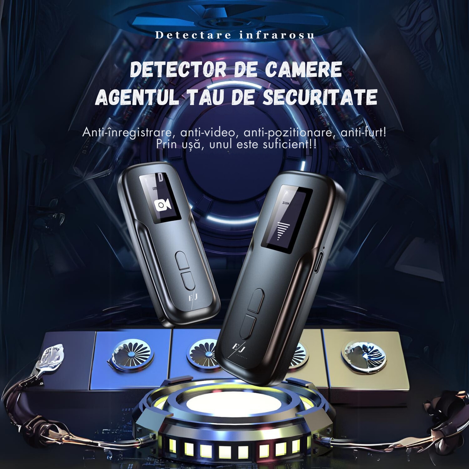 Detector aparate spionaj, EJ PRODUCTS AK500, detecteaza camere ascunse ...