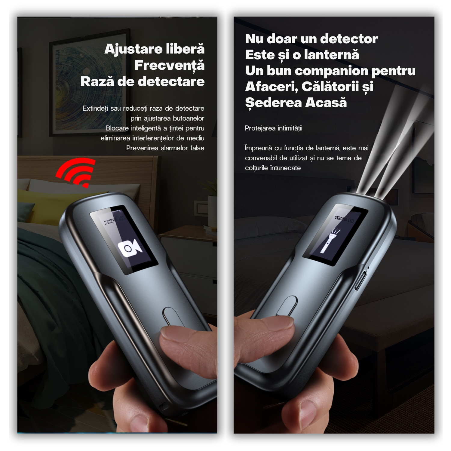 Detector aparate spionaj, EJ PRODUCTS AK500, detecteaza camere ascunse ...