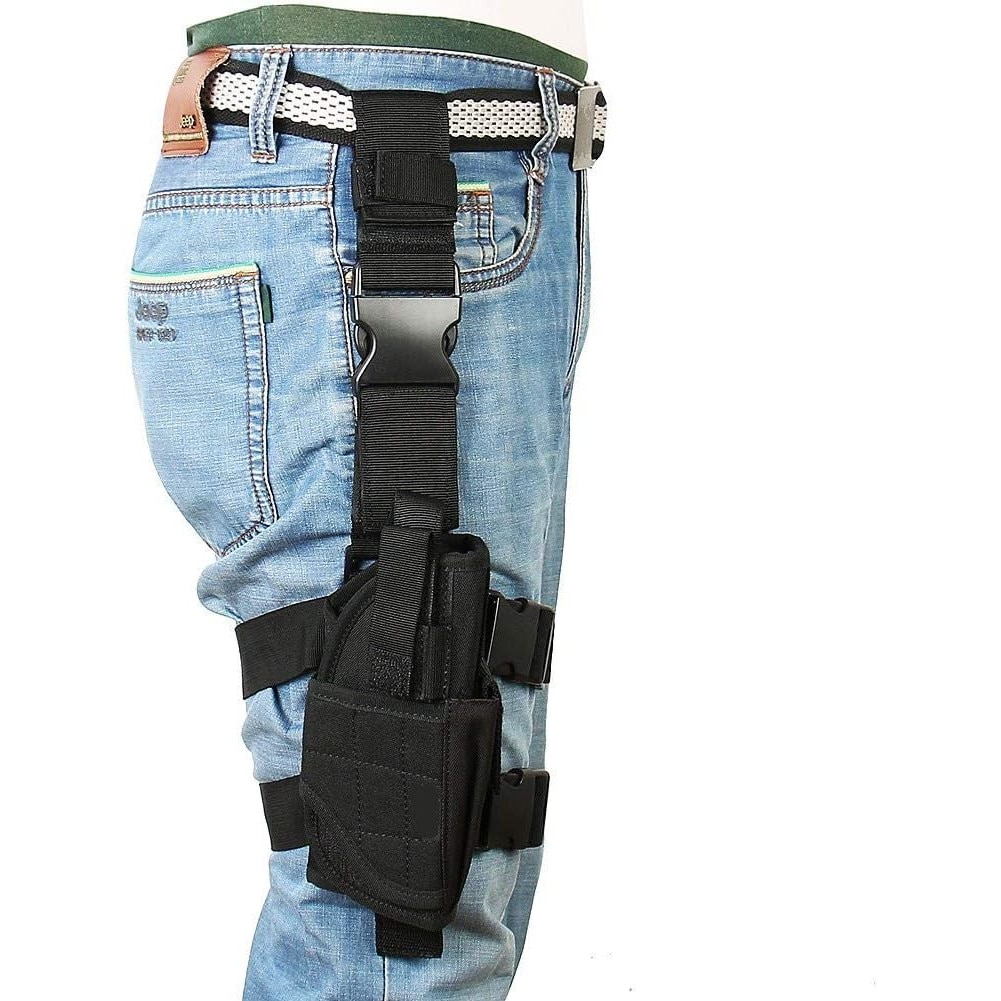 Toc pistol universal pentru picior, Aisdelu®, coapsa dreapta, tactic ...