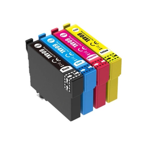 Set 4 cartuse GraphiteK compatibile Epson 604XL multicolor, 1550 pagini ...