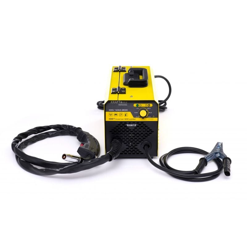 Aparat, invertor de sudura MIG 200A sarma fara gaz + 2 role + accesorii ...
