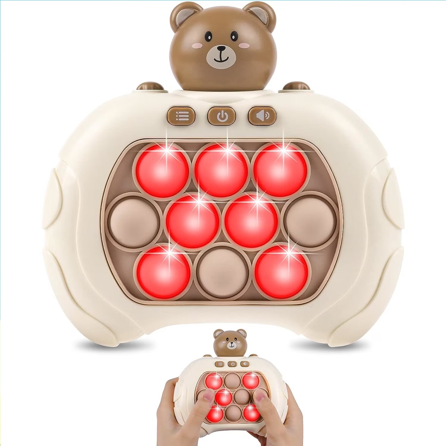 Pop It Electronic Toy Utility One, 200 különböző szint, mackó ...