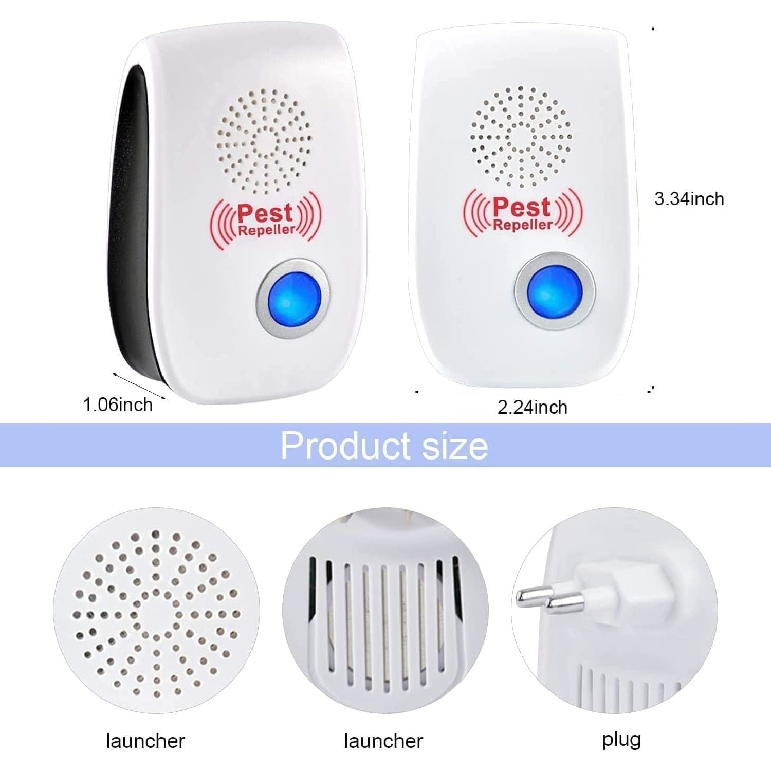 Set 4 aparat cu ultrasunete pest repeller, Aisdelu®, anti rozatoare ...