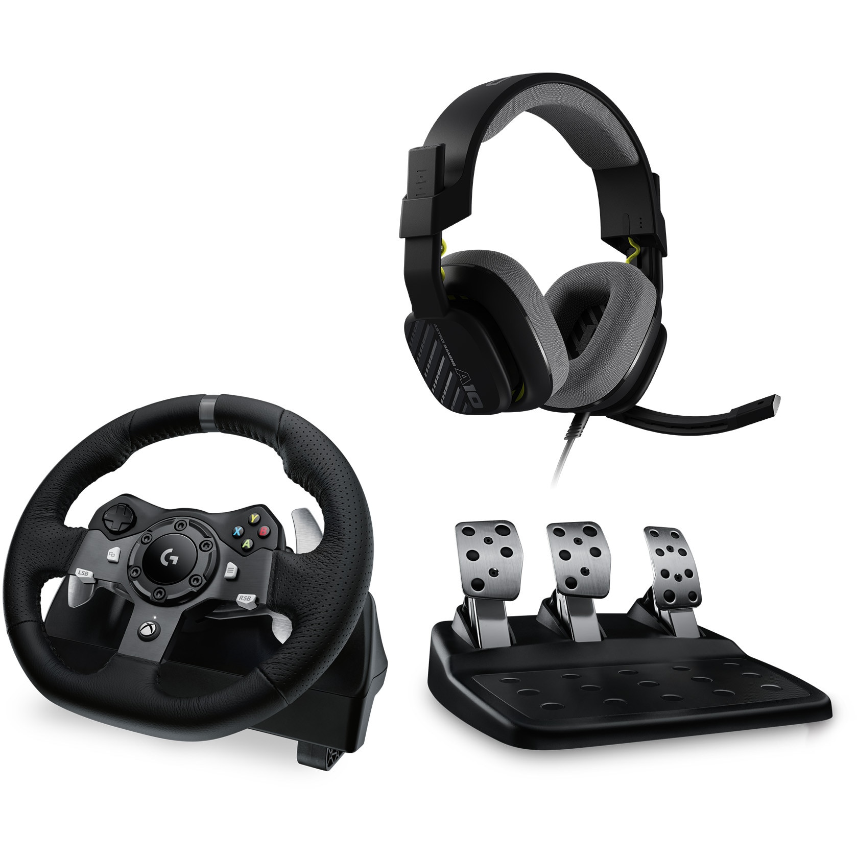 Volan Logitech G920 Driving Force Racing pentru PC, Xbox Series X/S ...